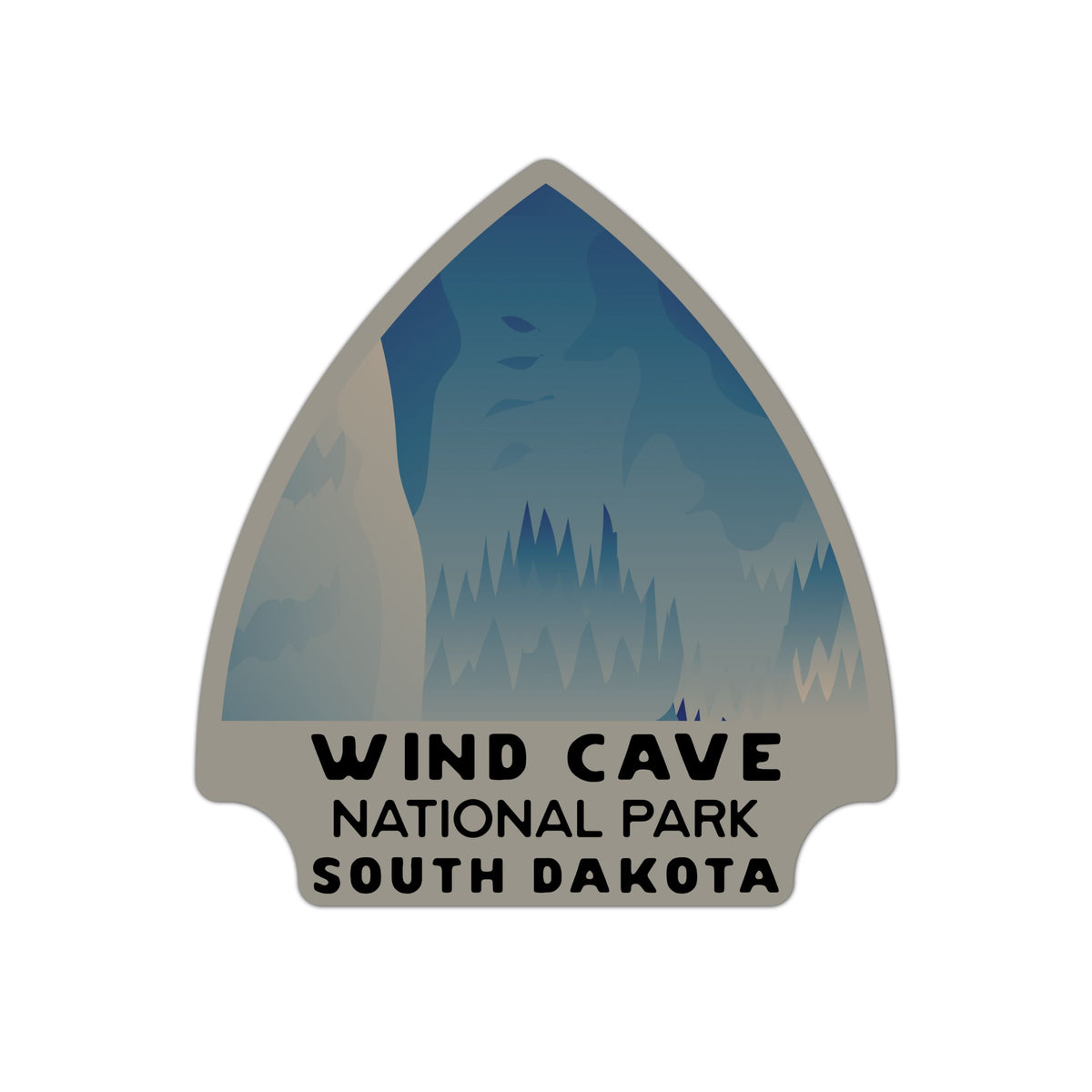 Wind Cave National Park Sticker | Wind Cave Arrowhead Sticker ...