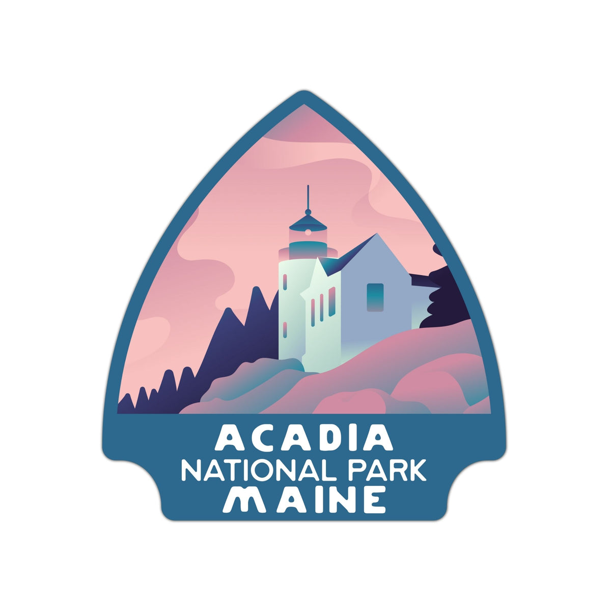 Acadia National Park Sticker | Acadia Arrowhead Sticker – National Park ...