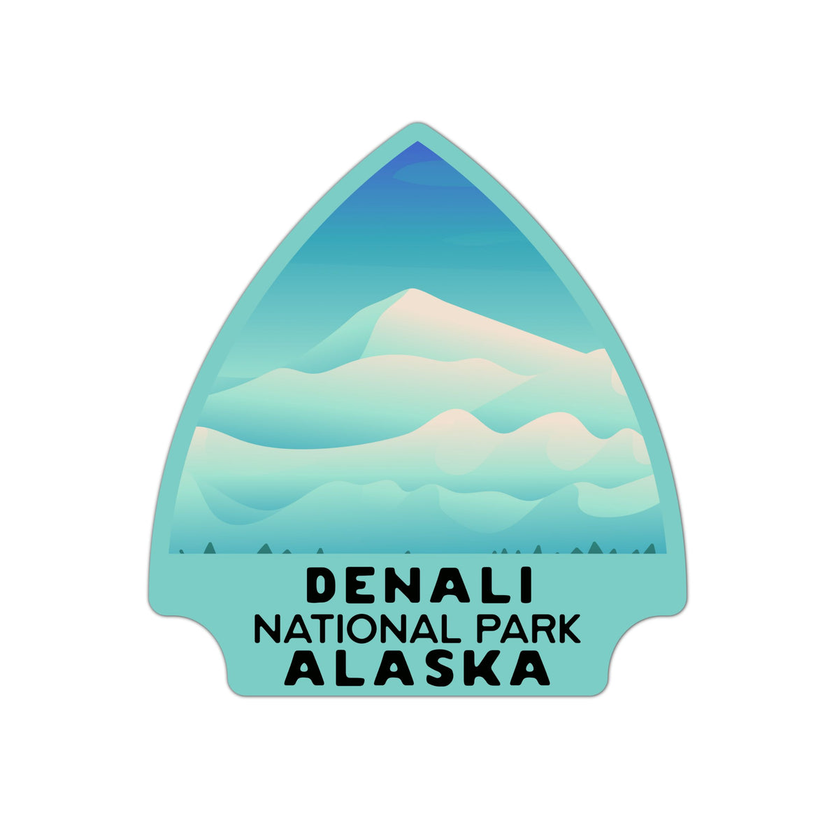 Denali National Park Sticker | Denali Arrowhead Sticker – National Park ...