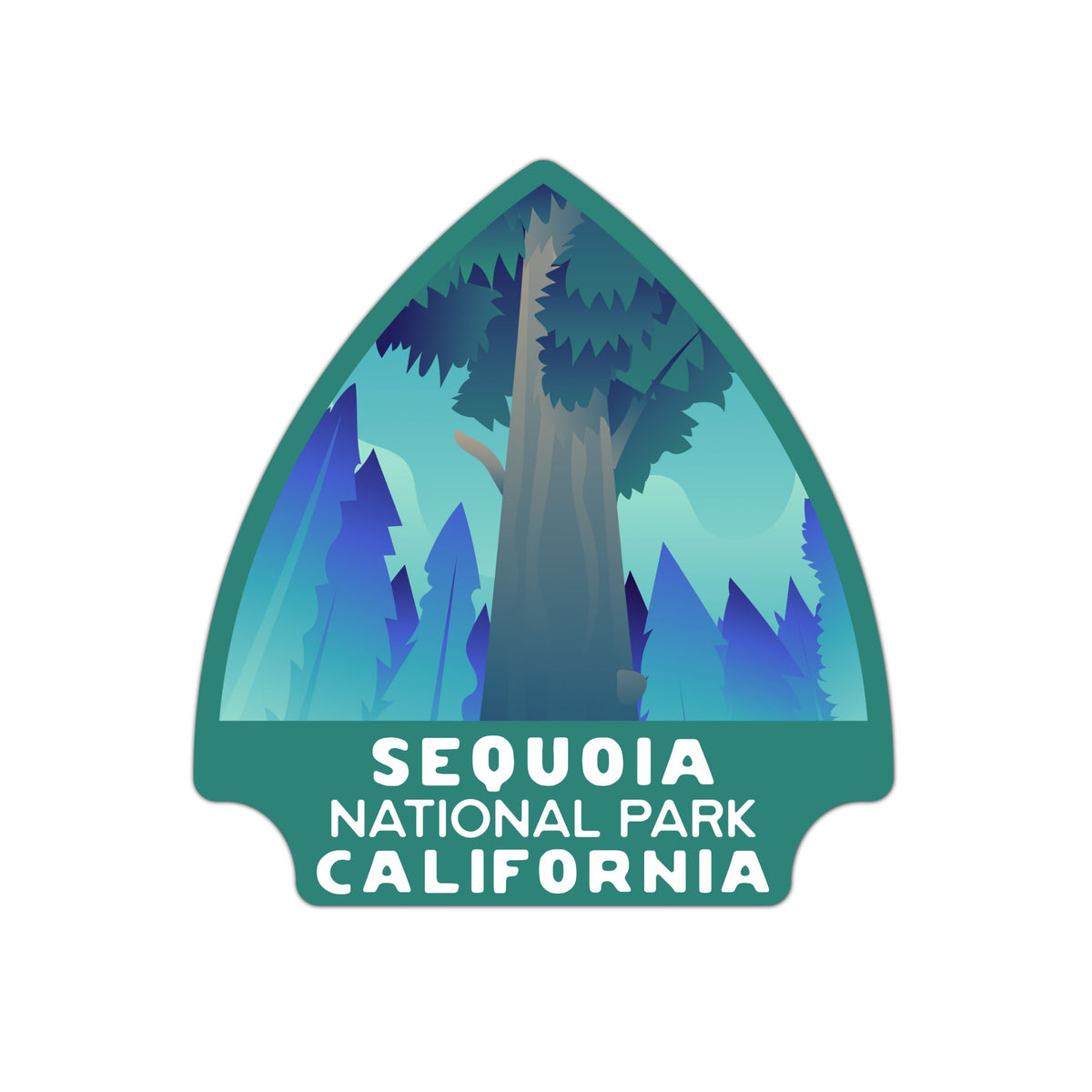 Sequoia National Park Sticker | Sequoia Arrowhead Sticker – National ...
