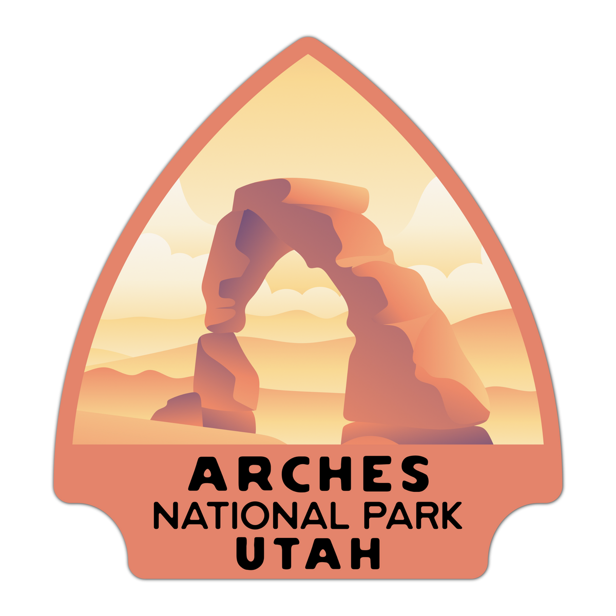 National Park Arrowhead Sticker – National Park Obsessed