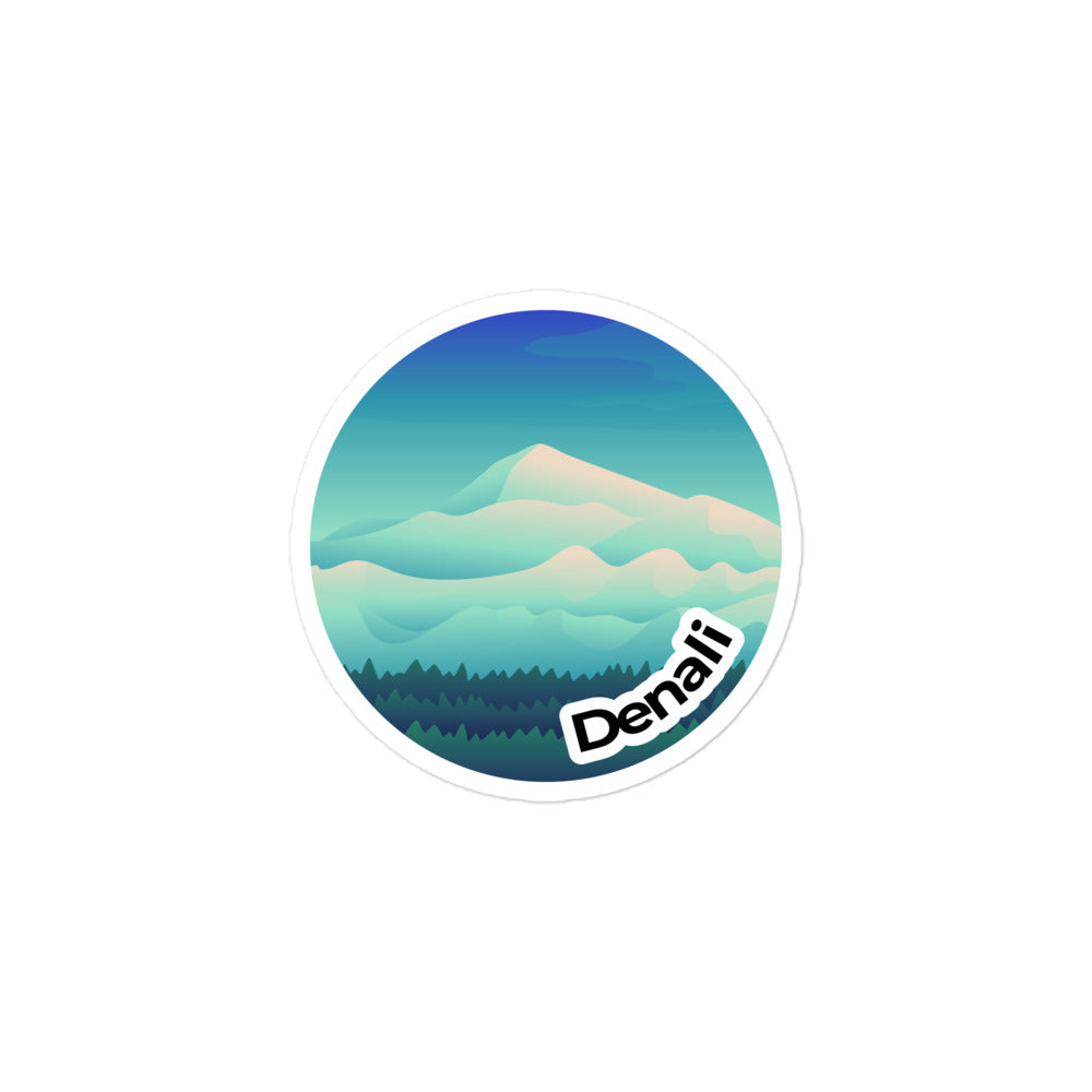 Denali National Park Sticker | Denali Round Sticker – National Park ...