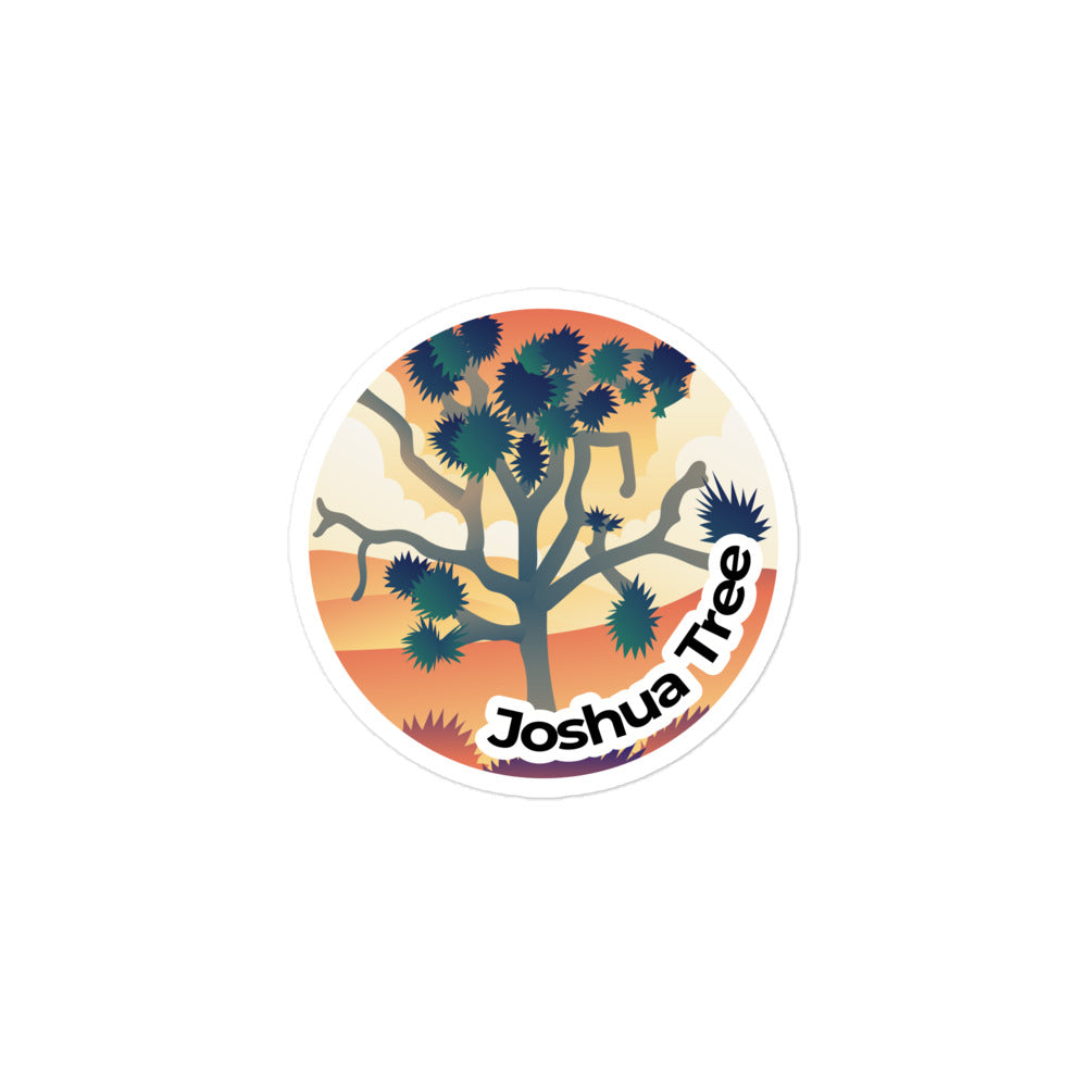 Joshua Tree National Park Sticker | Joshua Tree Round Sticker ...